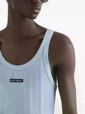 Dolce & Gabbana Cotton Tank Top With Print