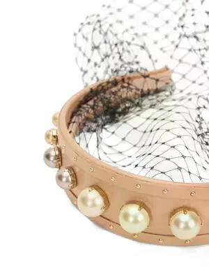 Red Valentino Mesh Studded Hairband