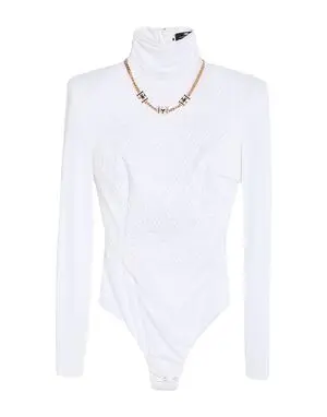 Elisabetta Franchi Bodysuit In Cupro And Elastane