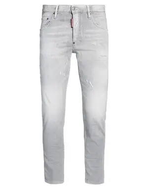 Dsquared2 Cotton Elastane Tapered Jeans - Grey