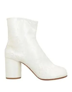 MAISON MARGIELA Ankle Boots Cream Size Leather - White