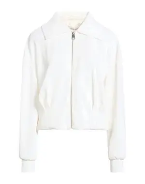 Liviana Conti Jacket Ivory Size Polyester - White