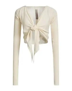 Rick Owens Wrap Cardigans Cream Size Virgin Wool - White