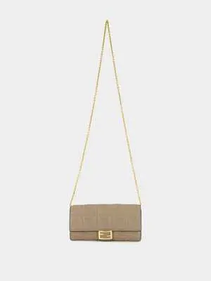 Fendi Baguette Wallet With Chain