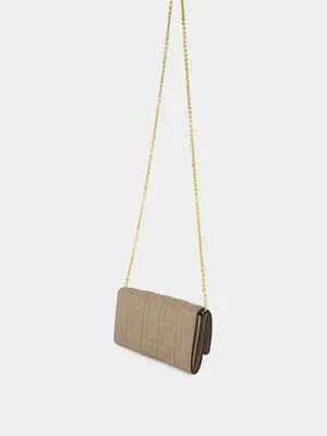 Fendi Baguette Wallet With Chain