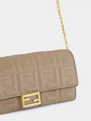 Fendi Baguette Wallet With Chain