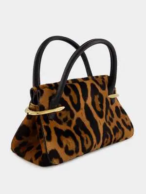 Givenchy Leopard Print Mini Pinch Bag In Pony Effect Leather