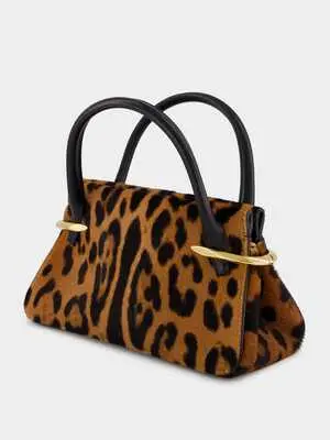 Givenchy Leopard Print Mini Pinch Bag In Pony Effect Leather