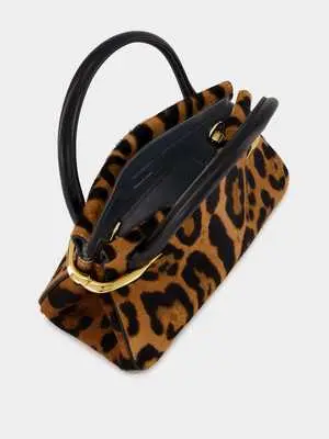 Givenchy Leopard Print Mini Pinch Bag In Pony Effect Leather