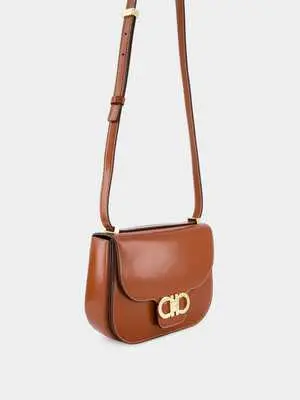 FERRAGAMO Double Gancini Crossbody Bag