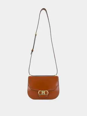 FERRAGAMO Double Gancini Crossbody Bag