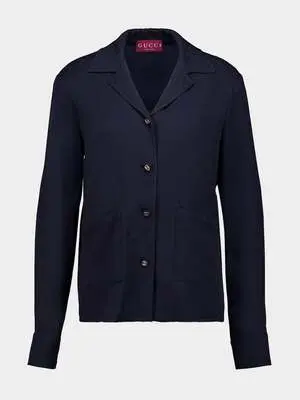 Gucci Long-sleeved Viscose Shirt - Blue
