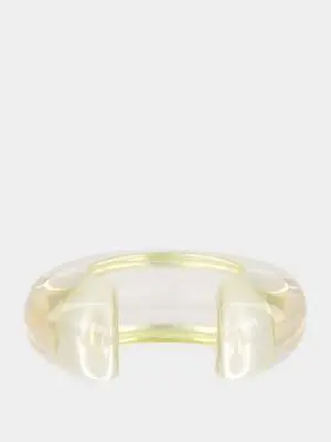 LIZZIE FORTUNATO Resin Arc Cuff Bracelet