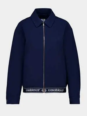 Casablanca Navy Tailored Sports Jacket - Blue