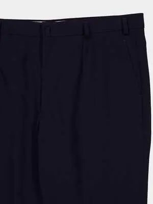Prada Navy Classic Fit Wool Trousers