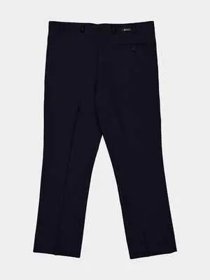 Prada Navy Classic Fit Wool Trousers