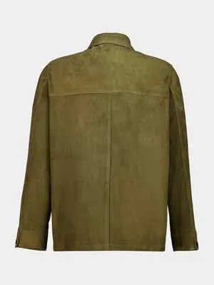 Boglioli Suede Utility Shirt Jacket