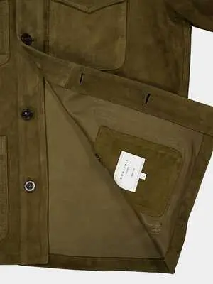Boglioli Suede Utility Shirt Jacket