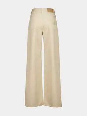BLAZÉ MILANO Nariida Almond Java Wide-leg Jeans