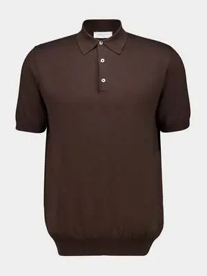Boglioli Cotton Short-sleeve Polo - Brown