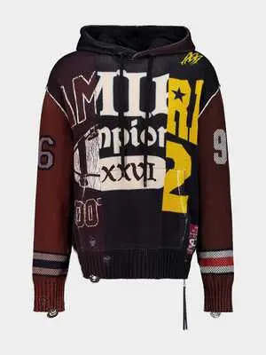 Amiri Multicolor Spliced Hooded Sweatshirt - Multicolour