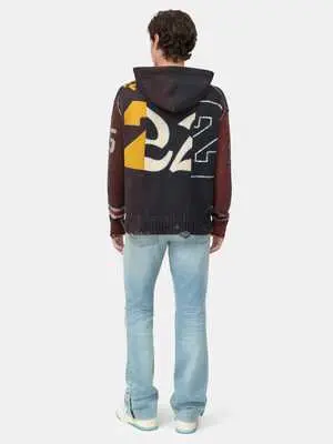 Amiri Multicolor Spliced Hooded Sweatshirt
