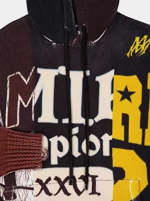 Amiri Multicolor Spliced Hooded Sweatshirt