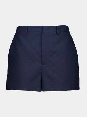 Gucci Gg Casual Fit Shorts - Blue