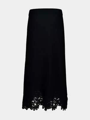 Zimmermann Luna Merino Lace Midi Skirt