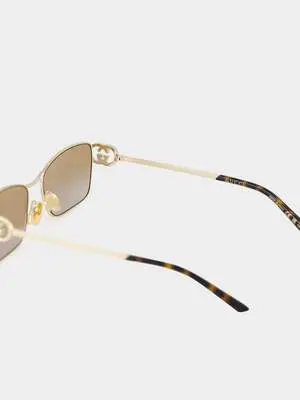 Gucci Rectangle Frame Sunglasses