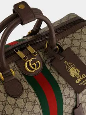 Gucci Beige Gg Monogram Medium Duffle Bag