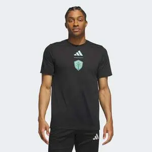 Adidas Seattle Sounders Fc Short Sleeve Pregame T-shirt - Black / Mls-ssf-s6s