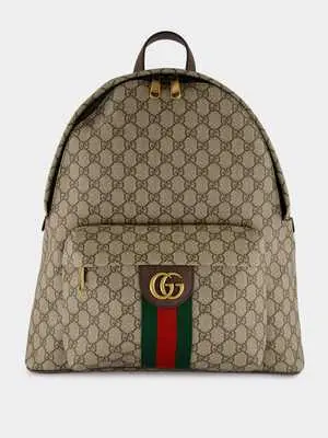 Gucci Beige Gg Monogram Twill Backpack