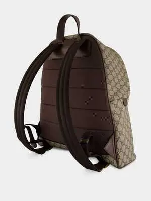 Gucci Beige Gg Monogram Twill Backpack