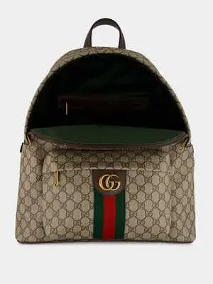 Gucci Gg Monogram Twill Backpack - Multicolour