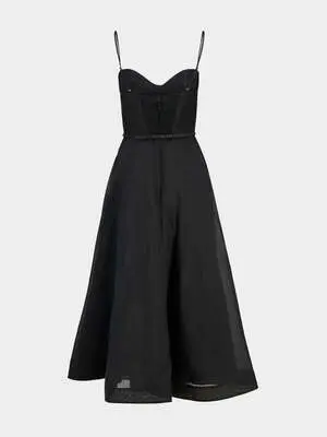 Zimmermann Luna Structured Midi Dress