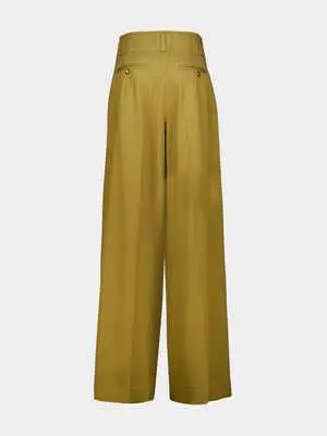 Zimmermann Luna Tailored Wide-leg Trousers - Brown