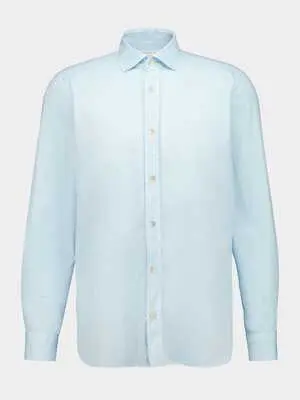 Boglioli Sky Cotton Long-sleeve Shirt - Blue