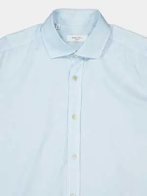 Boglioli Sky Cotton Long-sleeve Shirt - Blue