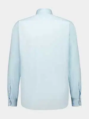 Boglioli Sky Cotton Long-sleeve Shirt - Blue