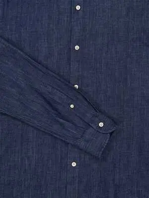 Boglioli Dark Cotton Long-sleeve Shirt - Blue