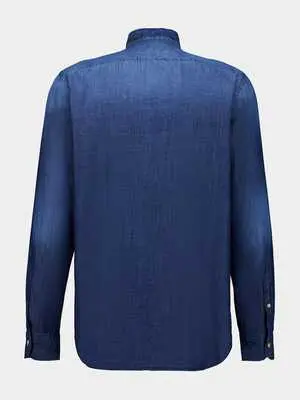 Boglioli Cotton Mandarin Collar Shirt