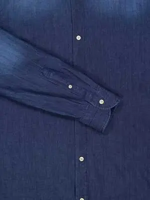 Boglioli Cotton Mandarin Collar Shirt