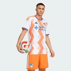 Adidas Fc Cincinnati 26/27 Away Authentic Jersey - White / Orange