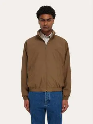 FERRAGAMO Walnut Reversible Blouson Jacket