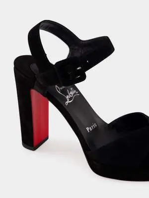 CHRISTIAN LOUBOUTIN Cora 100 High-heel Sandals - Black