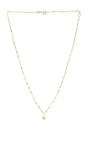 STONE AND STRAND Pave Northern Star Choker Necklace - 10k Yellow Gold & White Diamond