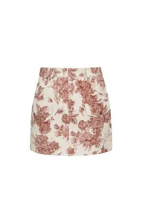 Cara Cara Wayne Skirt - Tossed Floral Ginger