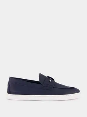 CHRISTIAN LOUBOUTIN Marine Chambeliboat Boat Shoes - Blue