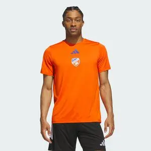Adidas Cincinnati Fc Short Sleeve Pregame T-shirt - Collegiate Orange / Mls-fcn-c6c
